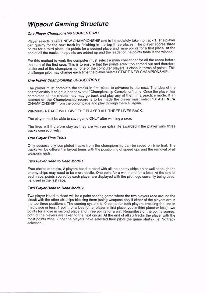 The original WipEout design document revealed | Eurogamer.net